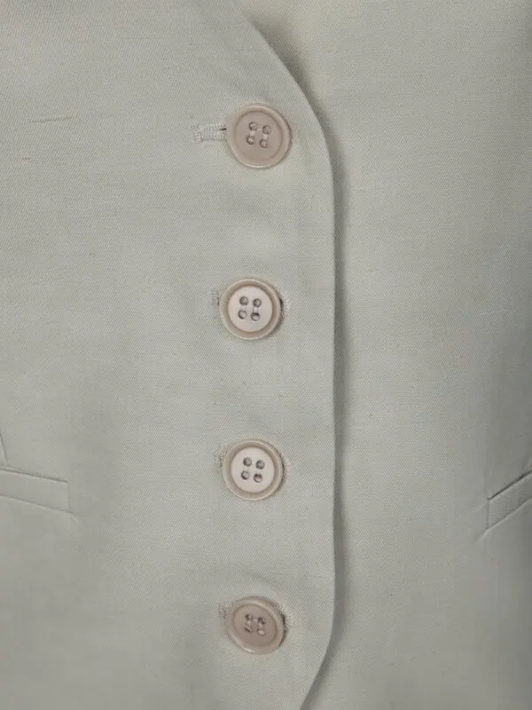 P.a.r.o.s.h V-neck Vest With Button Closure And Welt Pockets