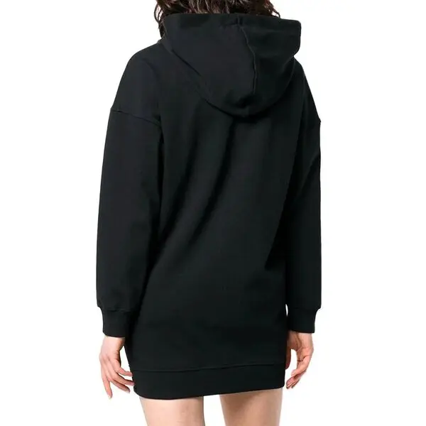 Moschino Teddy Bear Print Hooded Long Sweater Dress
