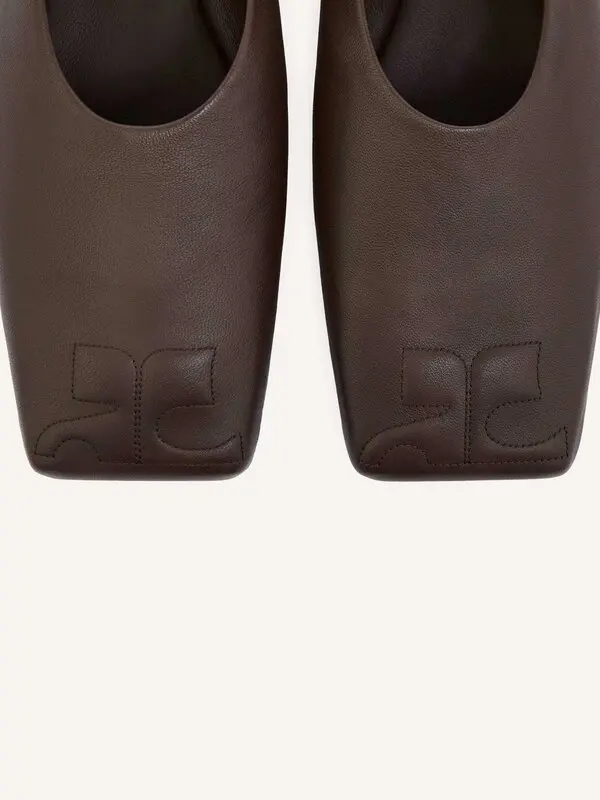 COURREGES Minimal Leather Loafers - Black
