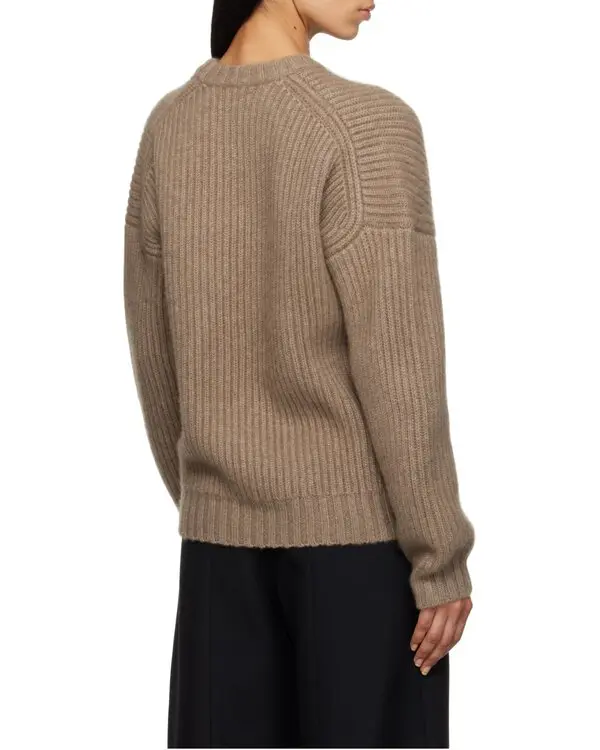 Khaite Manuela Crewneck Sweater - Barley