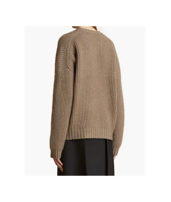 Khaite Manuela Crewneck Sweater - Barley
