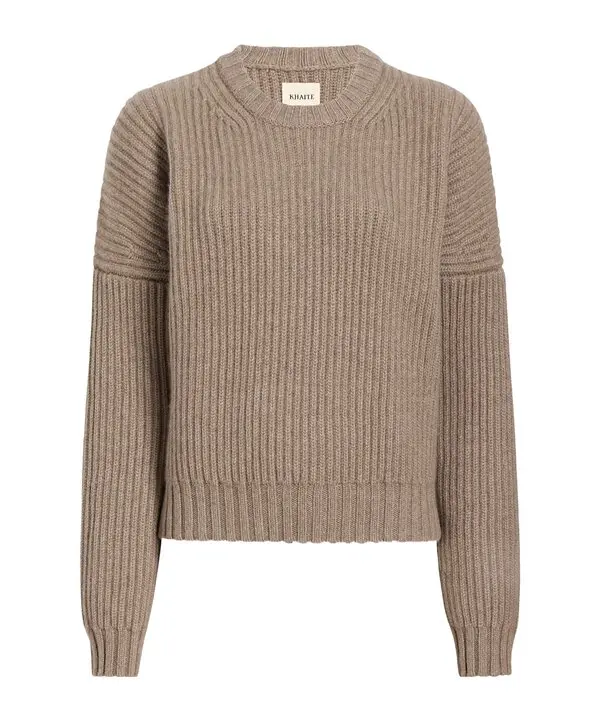Khaite Manuela Crewneck Sweater - Barley