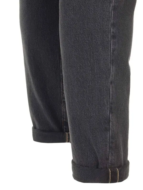 Brunello Cucinelli Slim Fit Jeans With Logo Detail