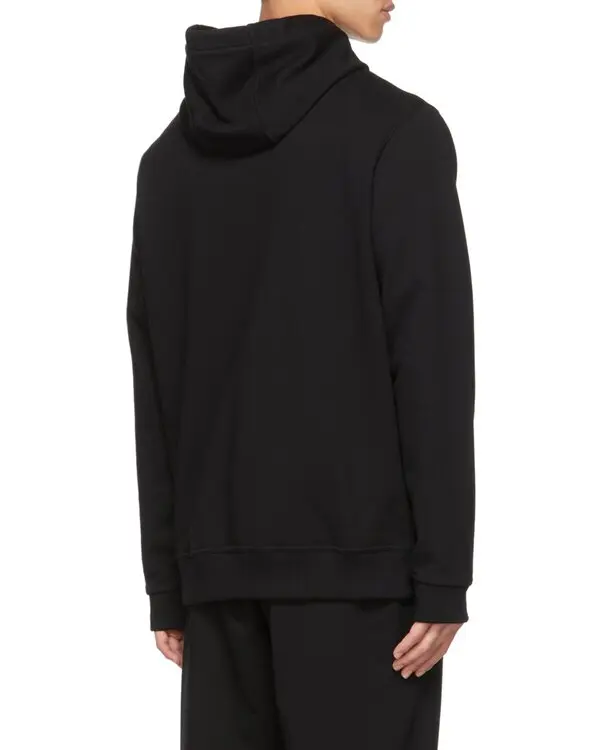 Burberry Printed Drawstring Hoodie - Black