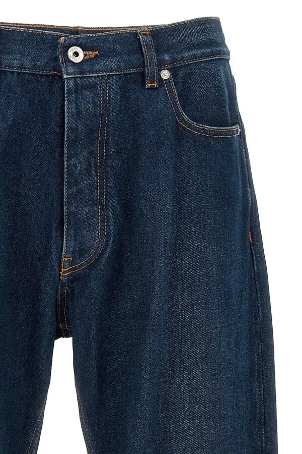 Off-White Mid-rise Jeans With Zip Detail - Black
