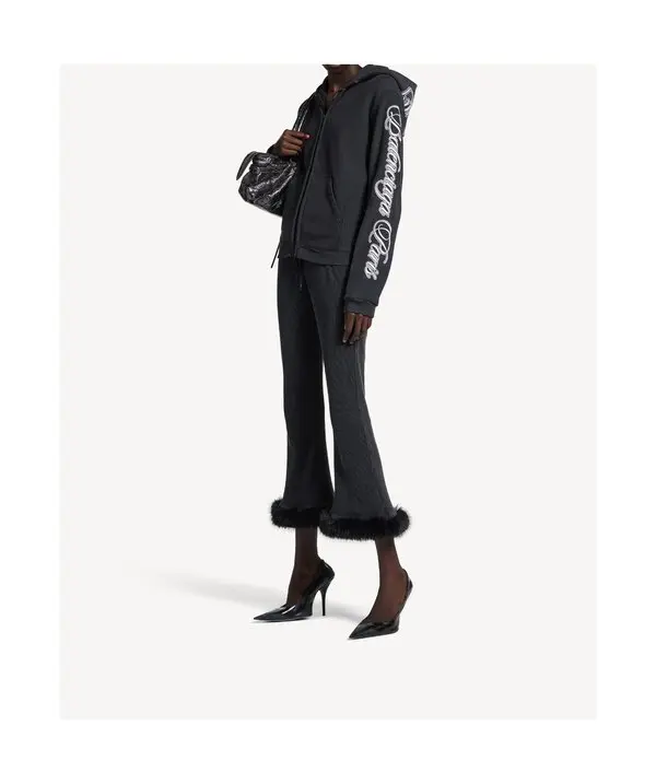 Balenciaga Cursive Zip-up Hoodie