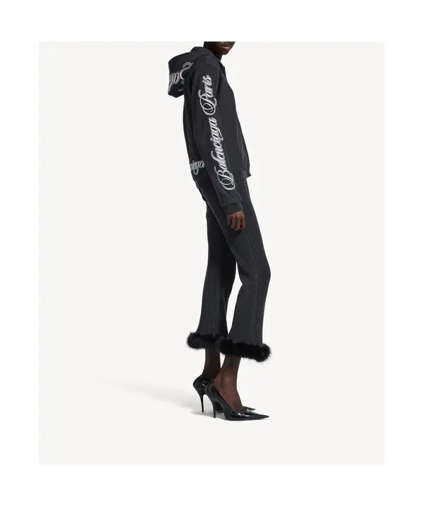 Balenciaga Cursive Zip-up Hoodie