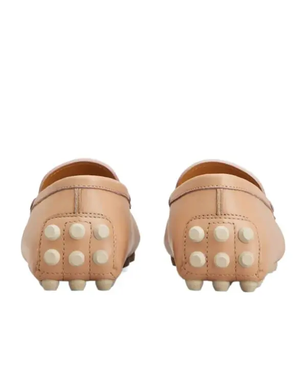 TOD'S Gommino Bubble Loafers With Metal T Accessory - Pink