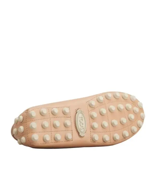 TOD'S Gommino Bubble Loafers With Metal T Accessory - Pink