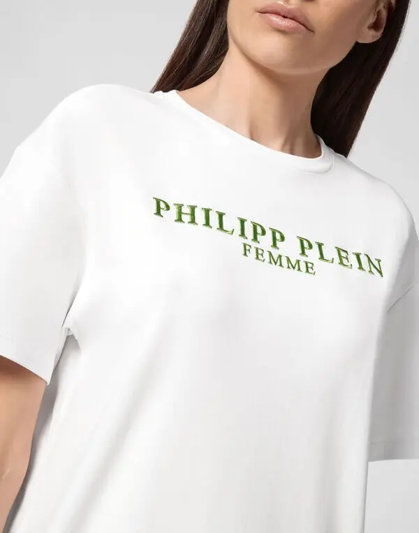 Philipp Plein Logo Detail T-shirt Dress