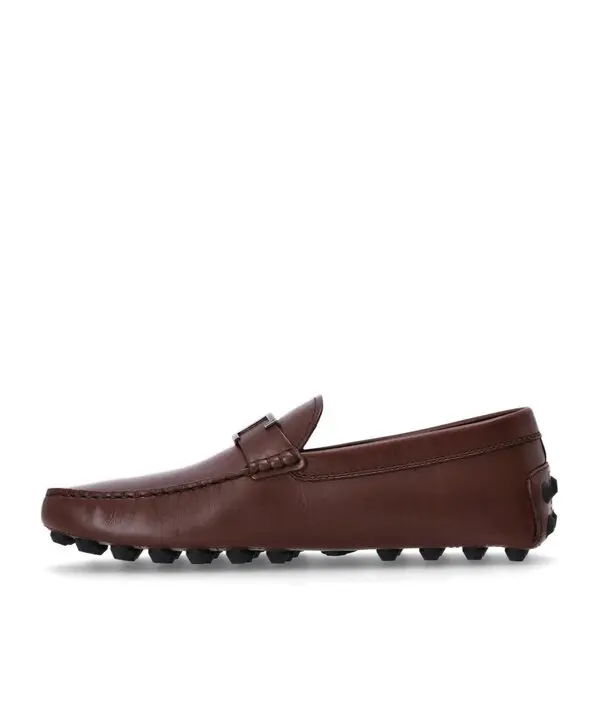 TOD'S T Timeless Logo-plaque Slip-on Loafers - Black