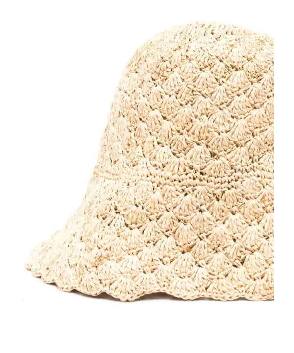 Ruslan Baginskiy Crocheted Bucket Hat - Beige