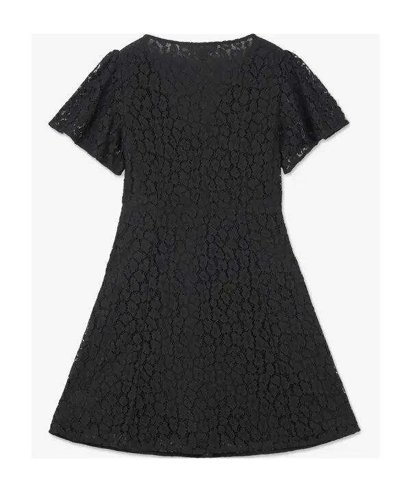 Michael Kors Puff Sleeved Lace Mini Dress