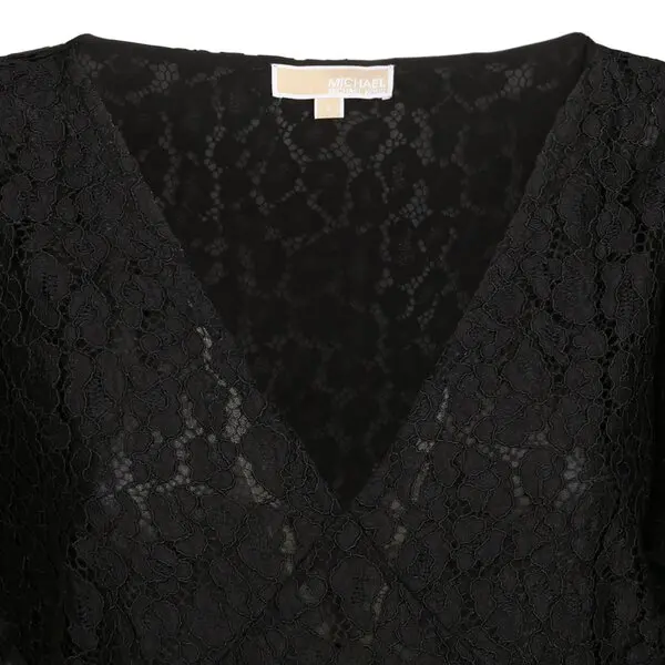 Michael Kors Puff Sleeved Lace Mini Dress