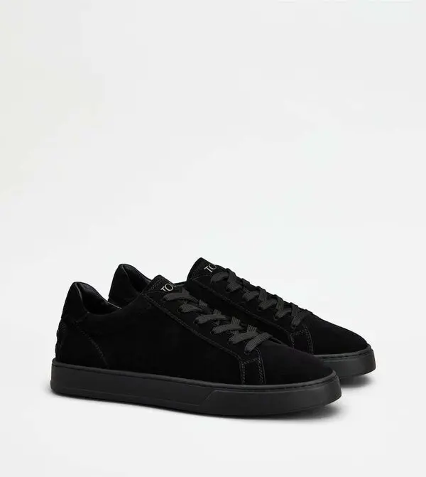 TOD'S Logo Detail Round Toe Lace-up Sneakers