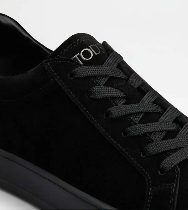 TOD'S Logo Detail Round Toe Lace-up Sneakers