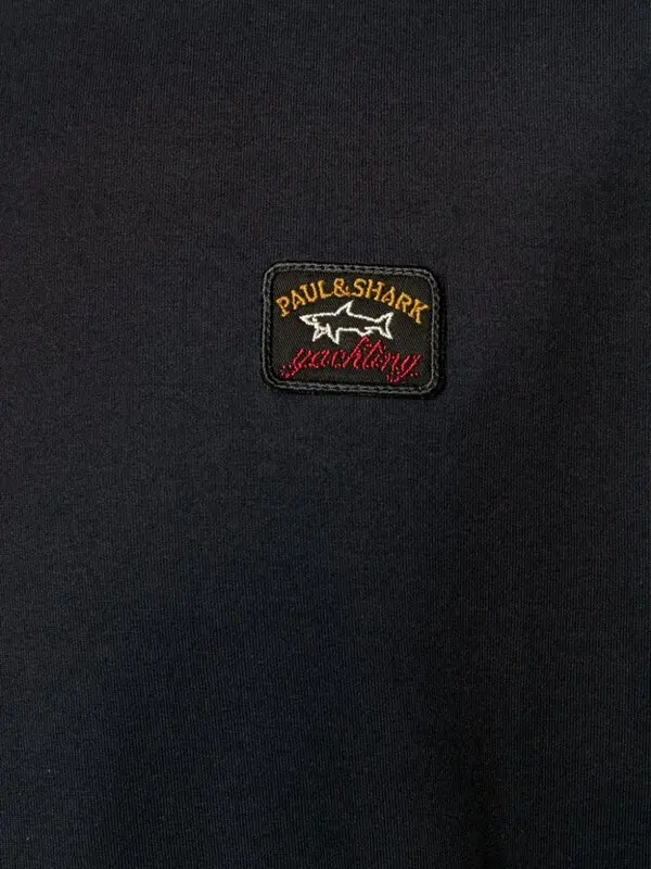 PAUL  SHARK Paul Shark Logo-patch Round Neck T-shirt
