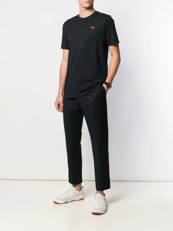 PAUL  SHARK Paul Shark Logo-patch Round Neck T-shirt