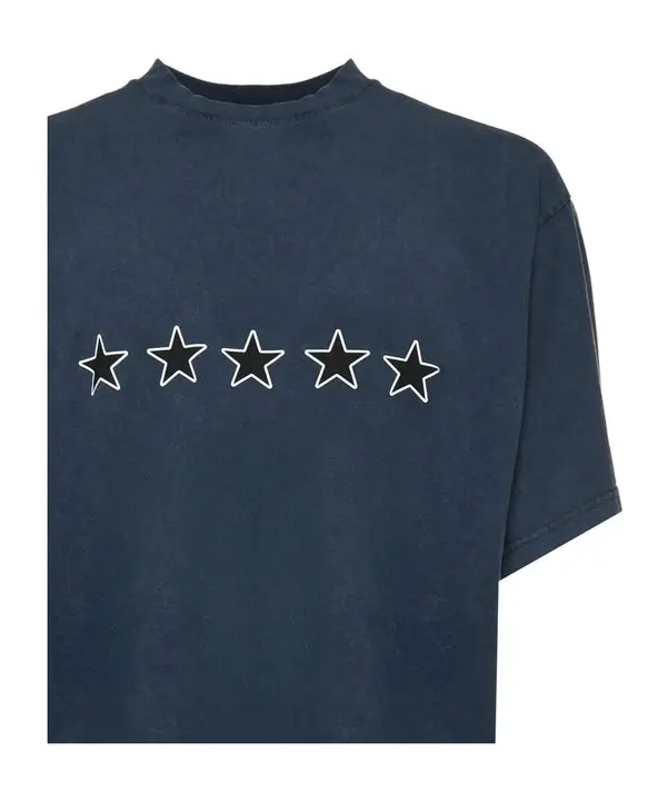 Balenciaga Star Printed Crewneck T-shirt