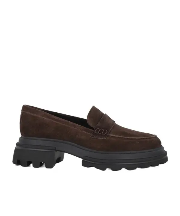 Hogan Slip-on Loafers With Embossed Detail - Black
