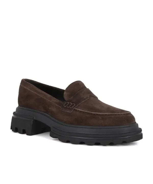Hogan Slip-on Loafers With Embossed Detail - Black