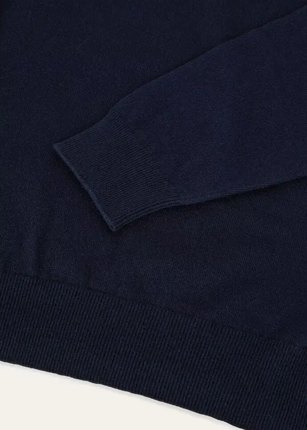 Loro Piana High-neck Knitted Jumper With Zip Detail - Black