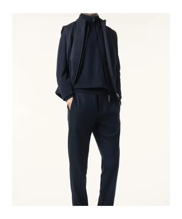Loro Piana High-neck Knitted Jumper With Zip Detail - Black