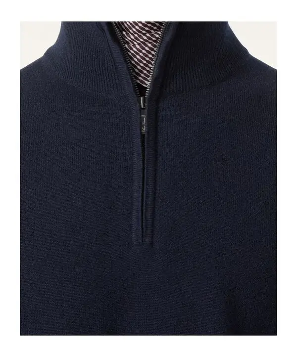 Loro Piana High-neck Knitted Jumper With Zip Detail - Black