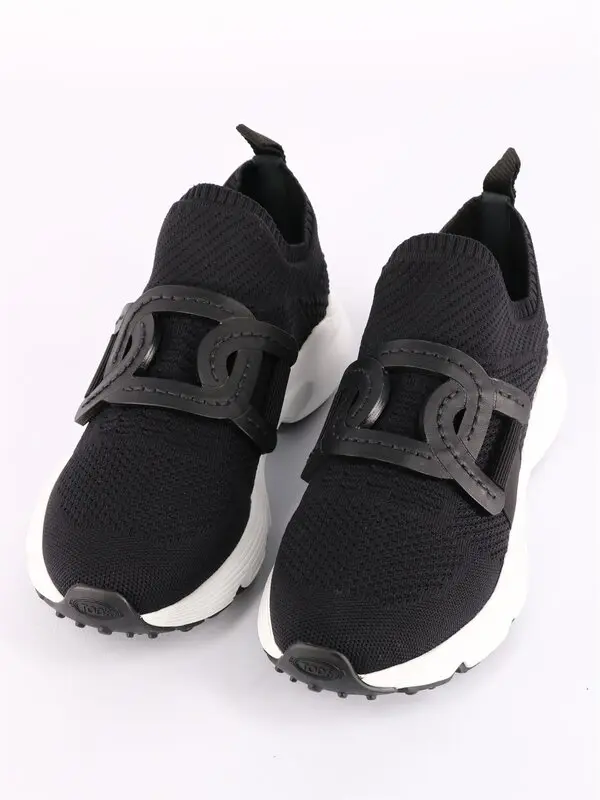 TOD'S Chain Detailed Slip-on Sneakers - Black