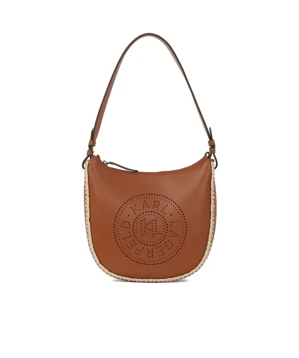 Karl Lagerfeld Perforated Logo Shoulder Bag