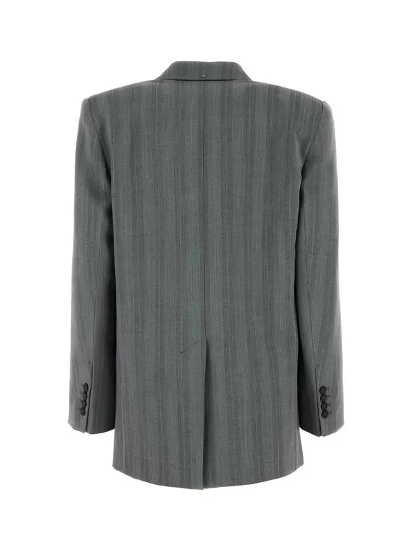 Sportmax Striped Double-breasted Jacket