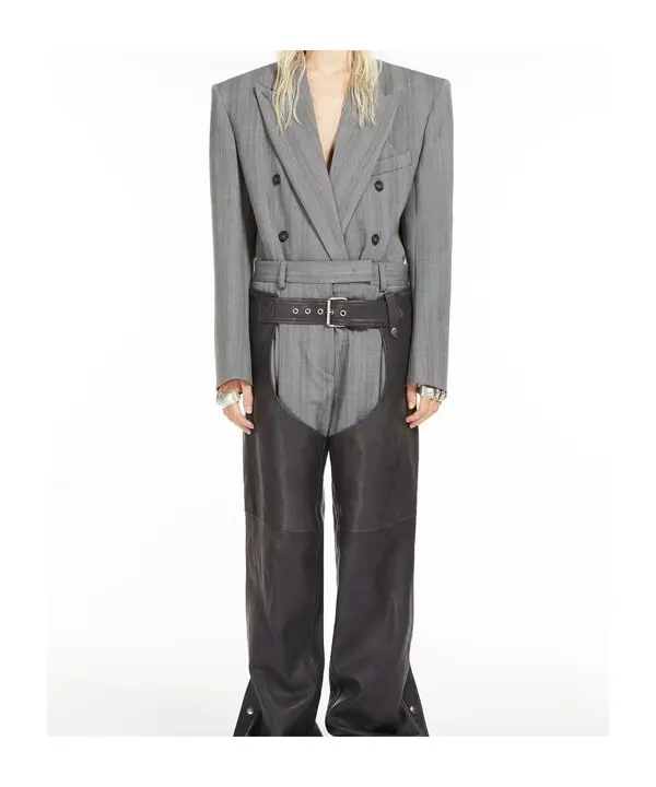 Sportmax Striped Double-breasted Jacket