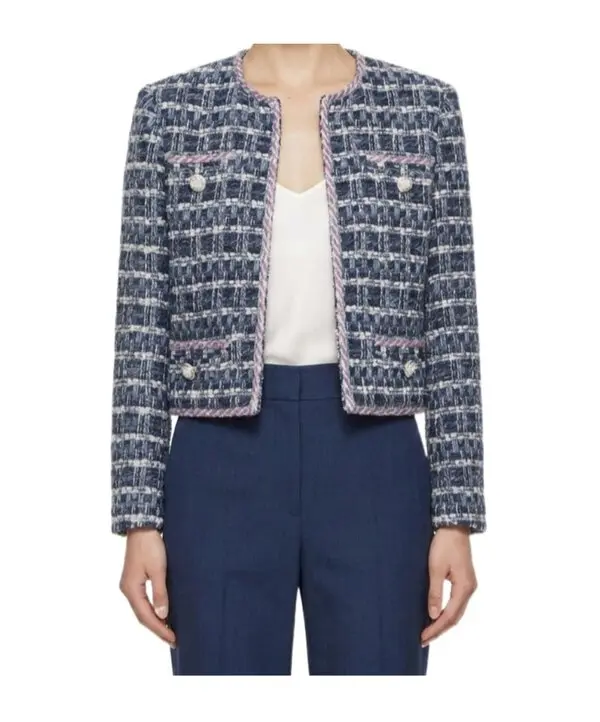 Marissa Chiara Textured Long Sleeve Jacket