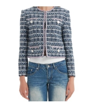 Marissa Chiara Textured Long Sleeve Jacket