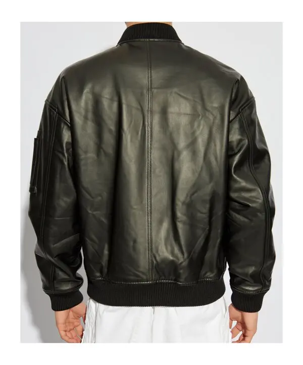 Dsquared2 Zip-up Leather Bomber Jacket