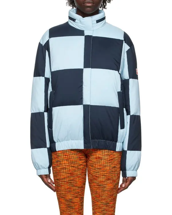 Kenzo Check Quilted Down Jacket