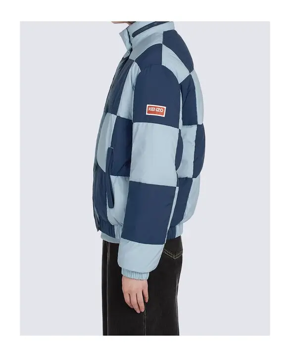 Kenzo Check Quilted Down Jacket