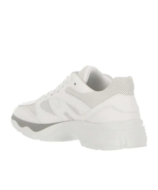 Hogan Paneled Lace-up Sneakers - White