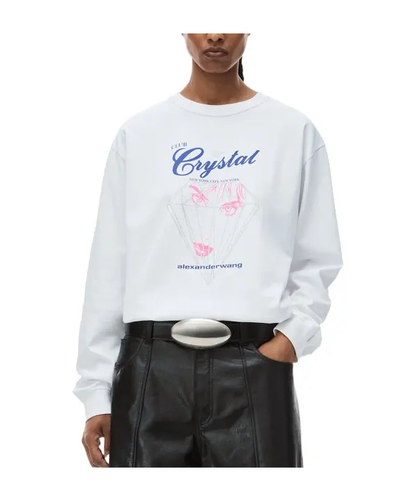 Alexander Wang Long-sleeve T-shirt With Graphic Print