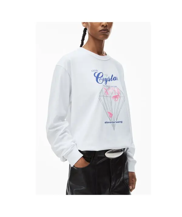 Alexander Wang Long-sleeve T-shirt With Graphic Print