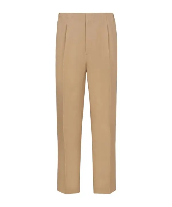 Fendi Straight-leg Tailored Trousers - Beige