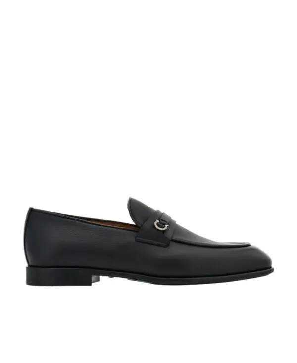 FERRAGAMO Gancini-buckle Loafers - Black