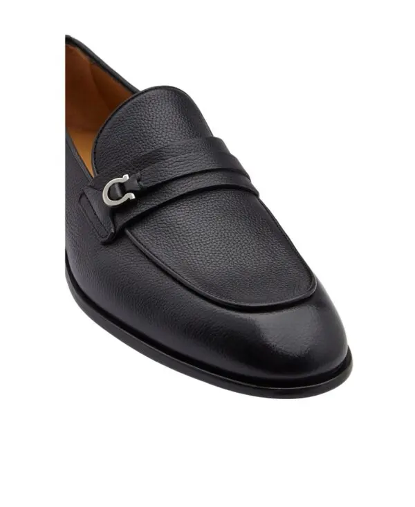 FERRAGAMO Gancini-buckle Loafers - Black