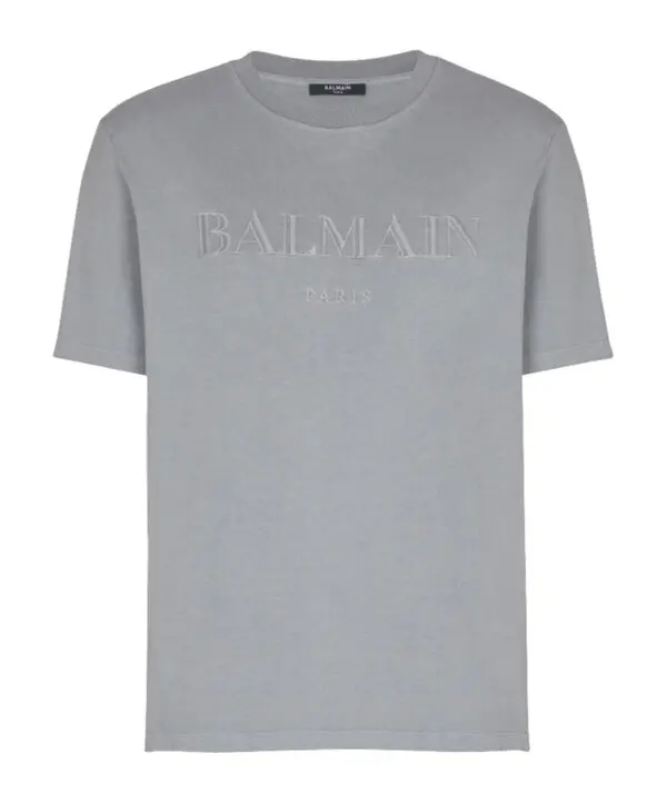 Balmain Logo-embroidered T-shirt