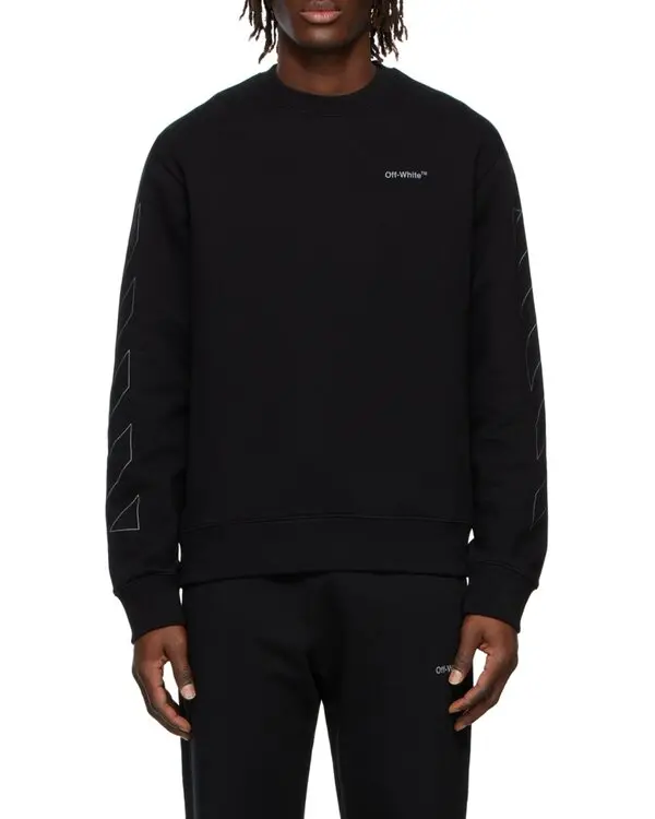 Off-White Diag Outline Crewneck Sweatshirt