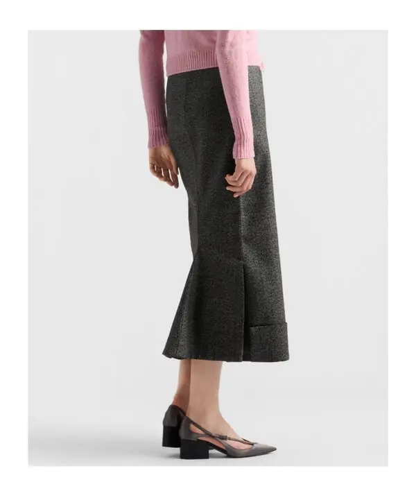 Prada High-rise A-line Maxi Skirt