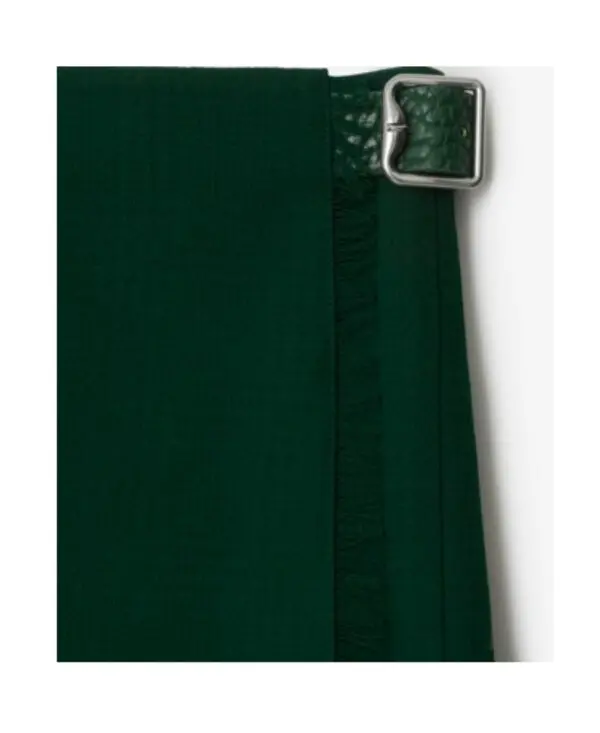 Burberry Pleated Frayed-edge Mini Skirt