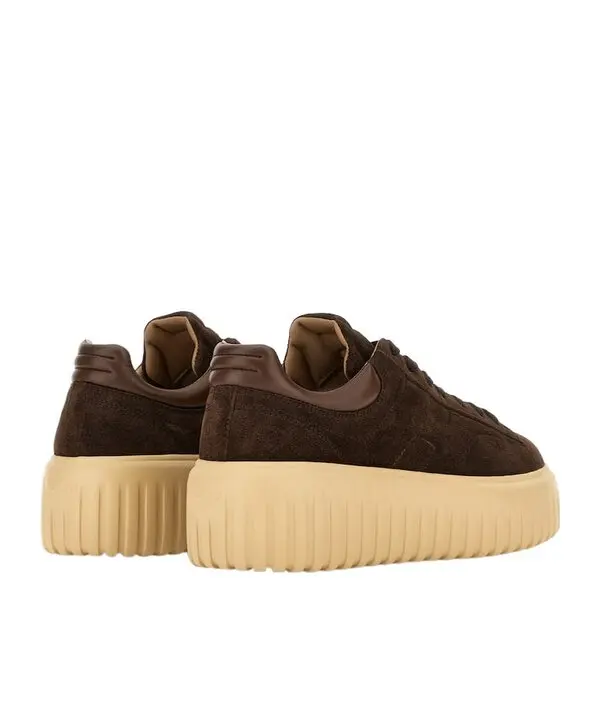 Hogan H-stripes Lace-up Sneakers - Brown
