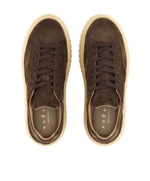 Hogan H-stripes Lace-up Sneakers - Brown
