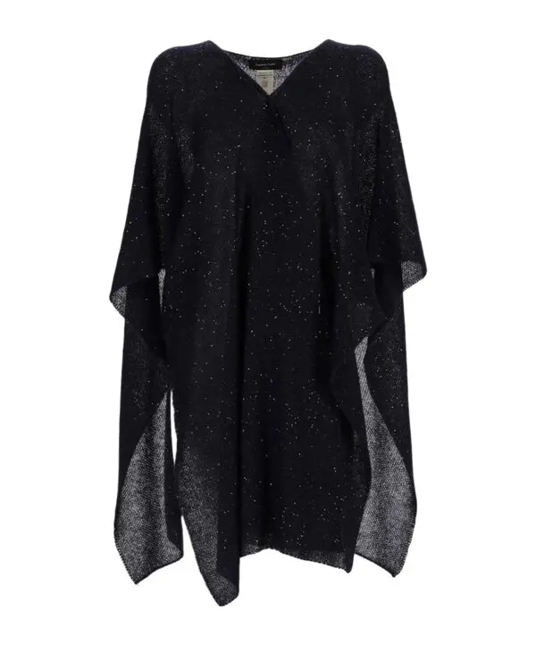 Fabiana Filippi V-neck Sequin Embellished Cape